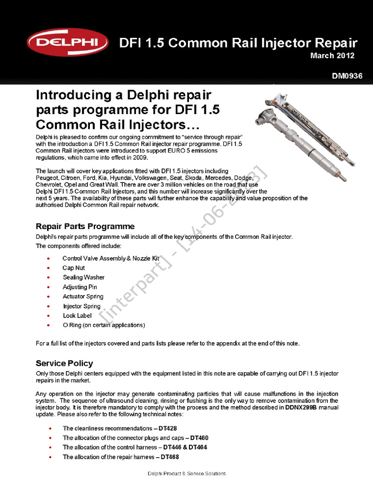 Delphi Technologies Direct Evolution | PDF