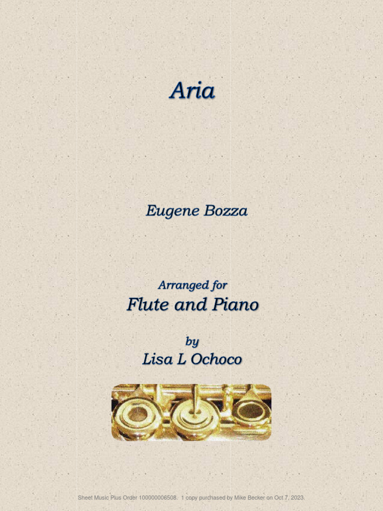 Aria | PDF | Quartet | Music Theory