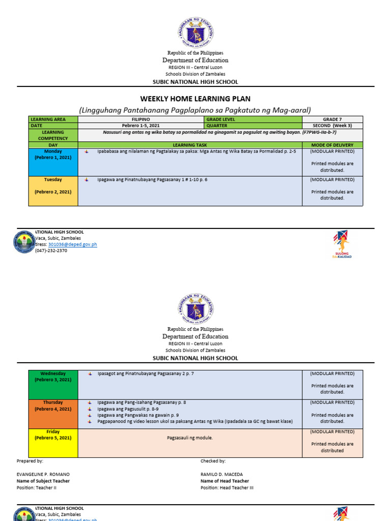 Quarter 2 Week 3 | PDF | Cognition | Behavior Modification