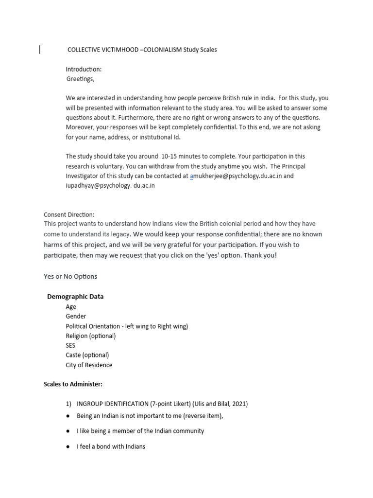 Colonial Project | PDF | British Empire | Social Psychology