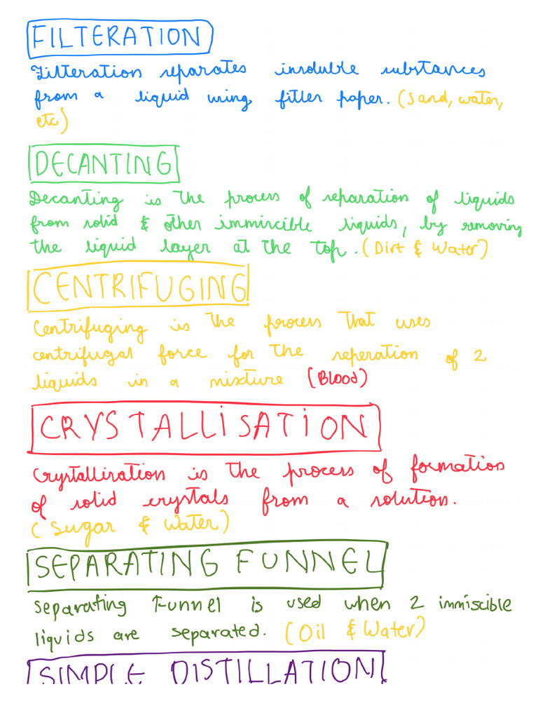 Separating Techniques | PDF