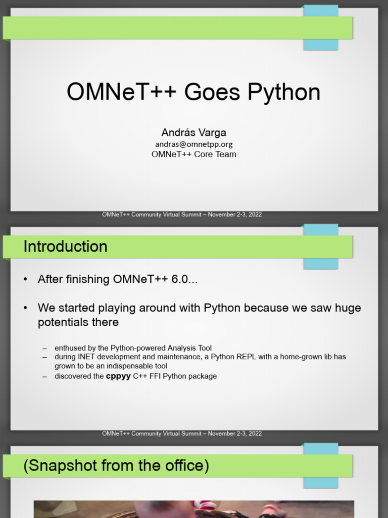 When OMneT++ Goes Python | PDF | Python (Programming Language) | Simulation