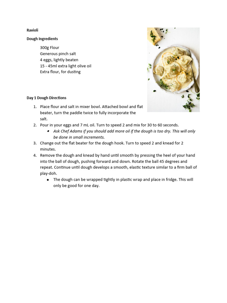Ravioli | PDF | Foods | Cuisine