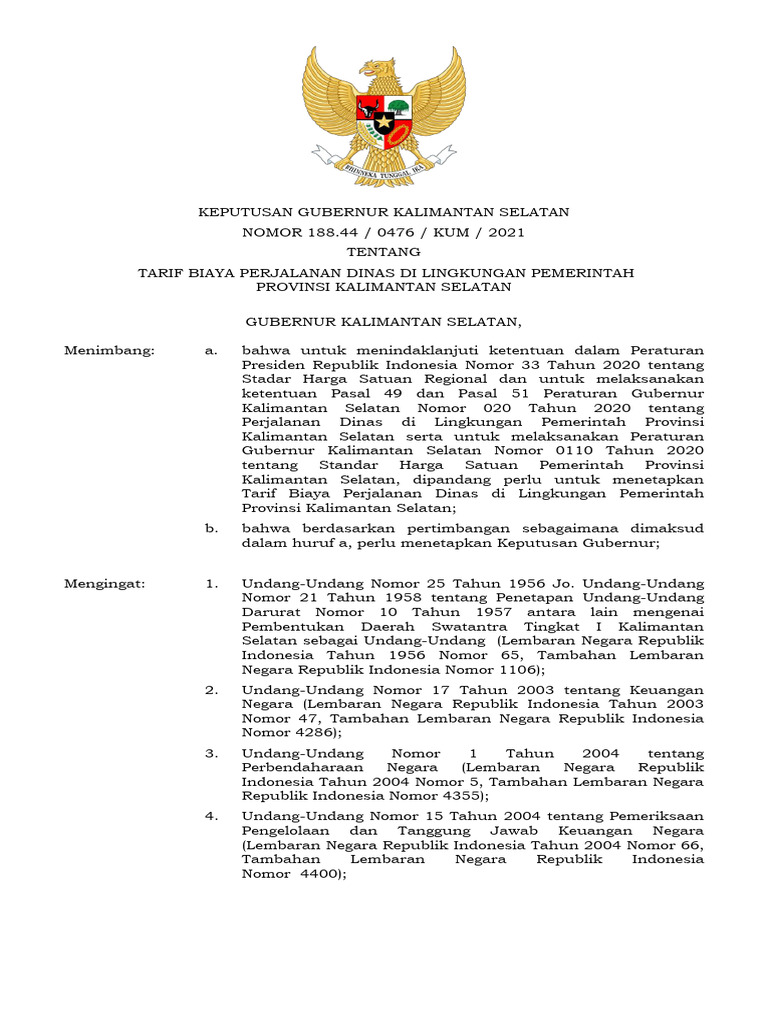 SK Perjadin 2021 Baru | PDF