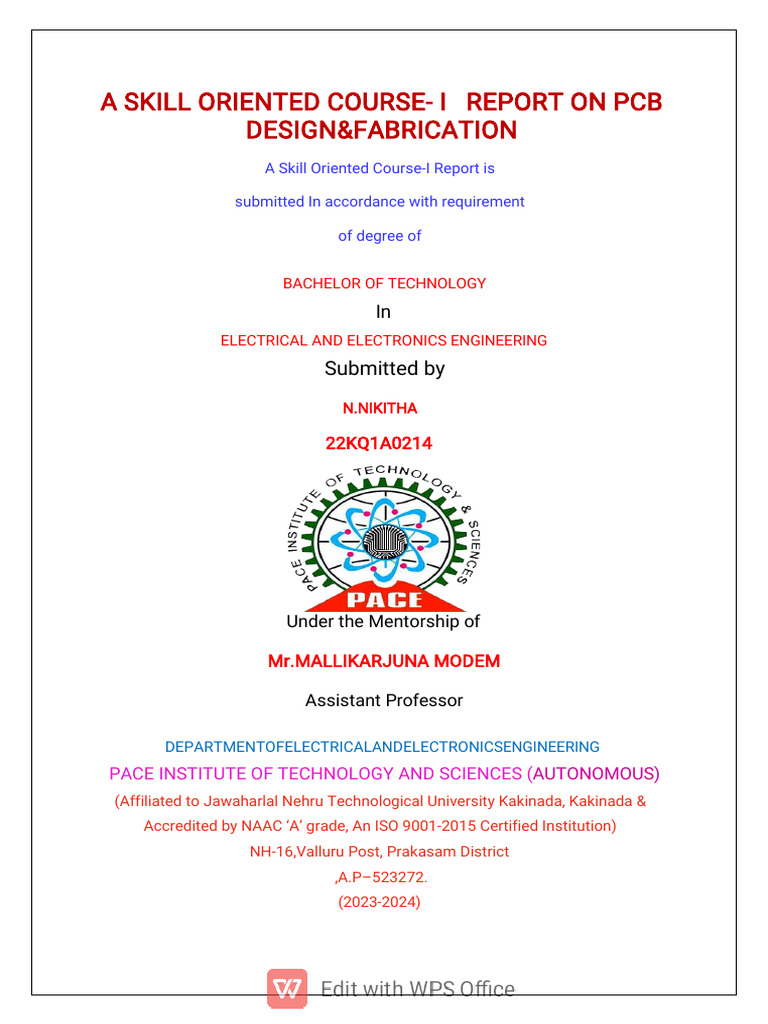 Certificate For Skill Oriented Course - 2 | PDF | Technology & Engineering