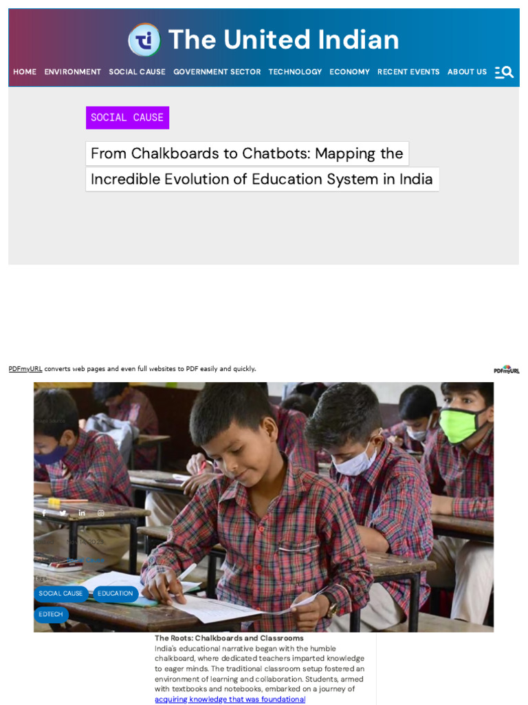 Evolution of Education System in India | PDF | Educational Technology