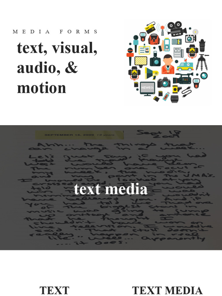Text, Visual, Audio, Motion 1 | PDF | Composition (Visual Arts) | Information