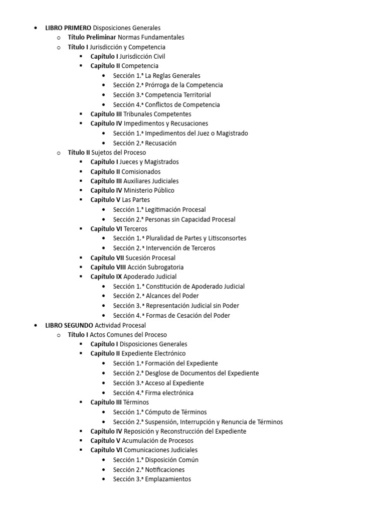 Indice de Código Procesal Civil de La República de Panamá | PDF | Ley ...