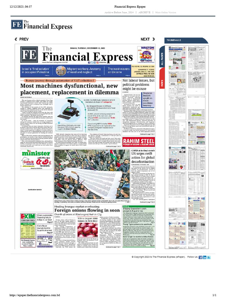 Financial Express Epaper | PDF | Business | Computers