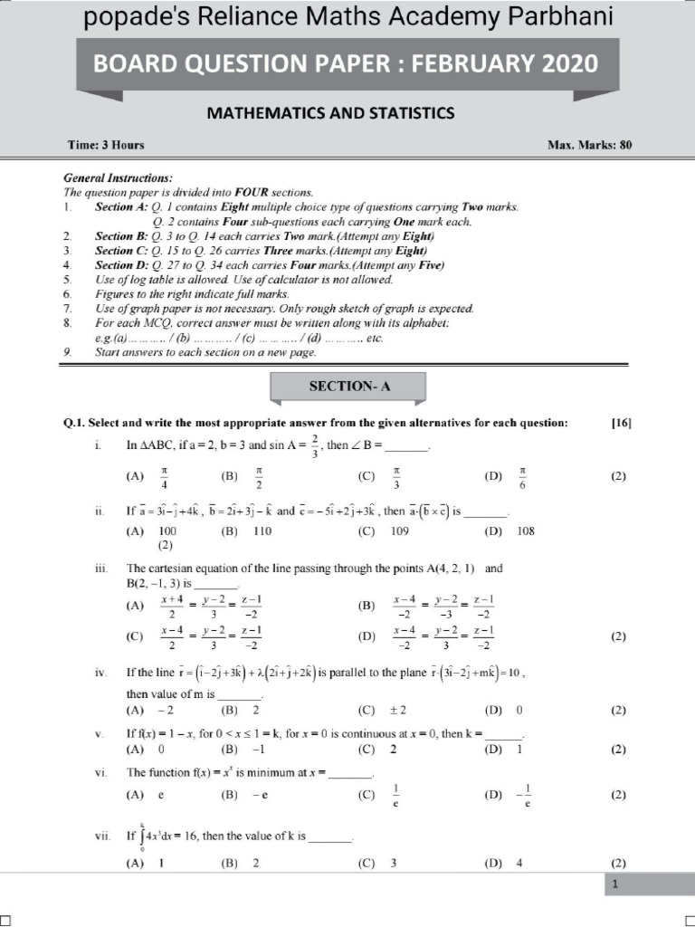 Board Paper Feb 2020 | PDF