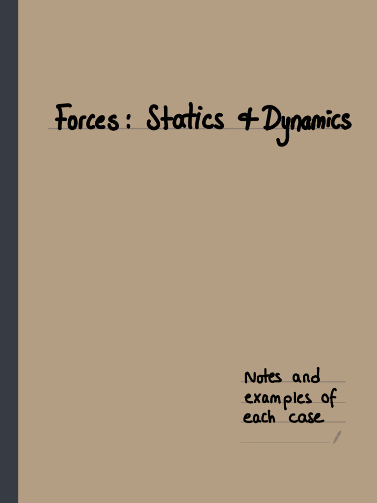Forces Notes | Download Free PDF | Force | Friction