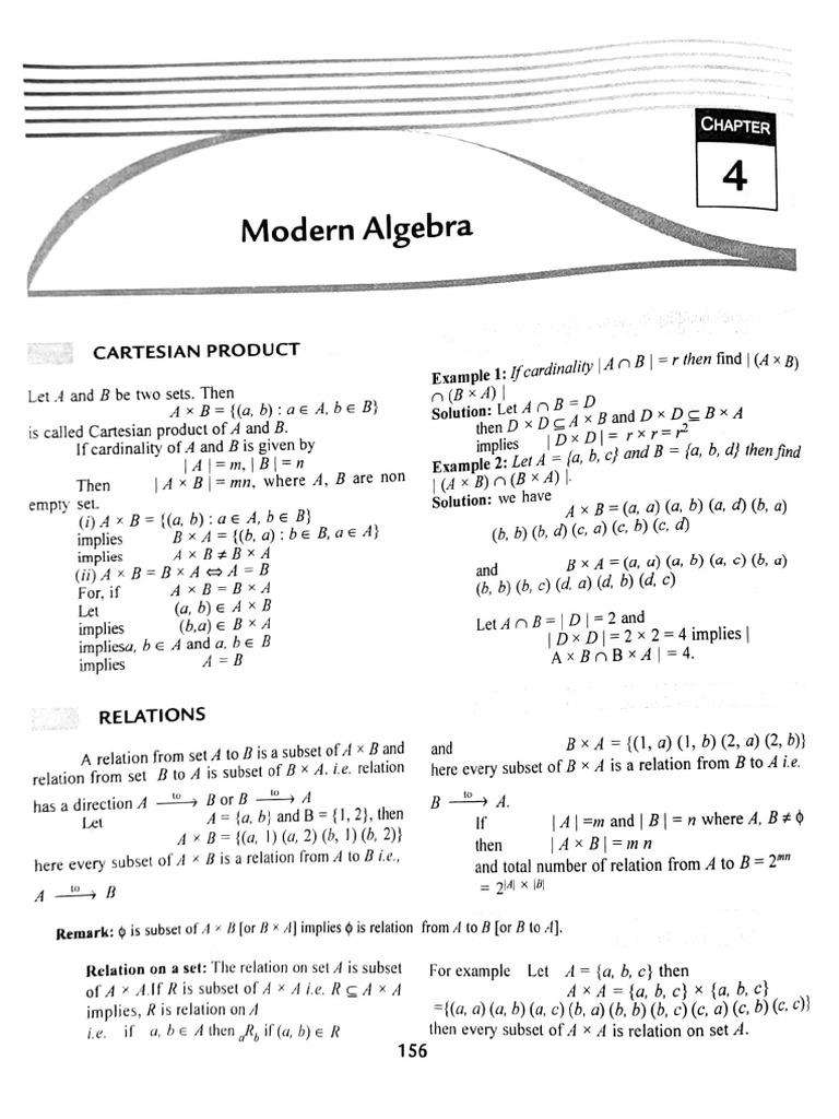 Modern Algebra | PDF