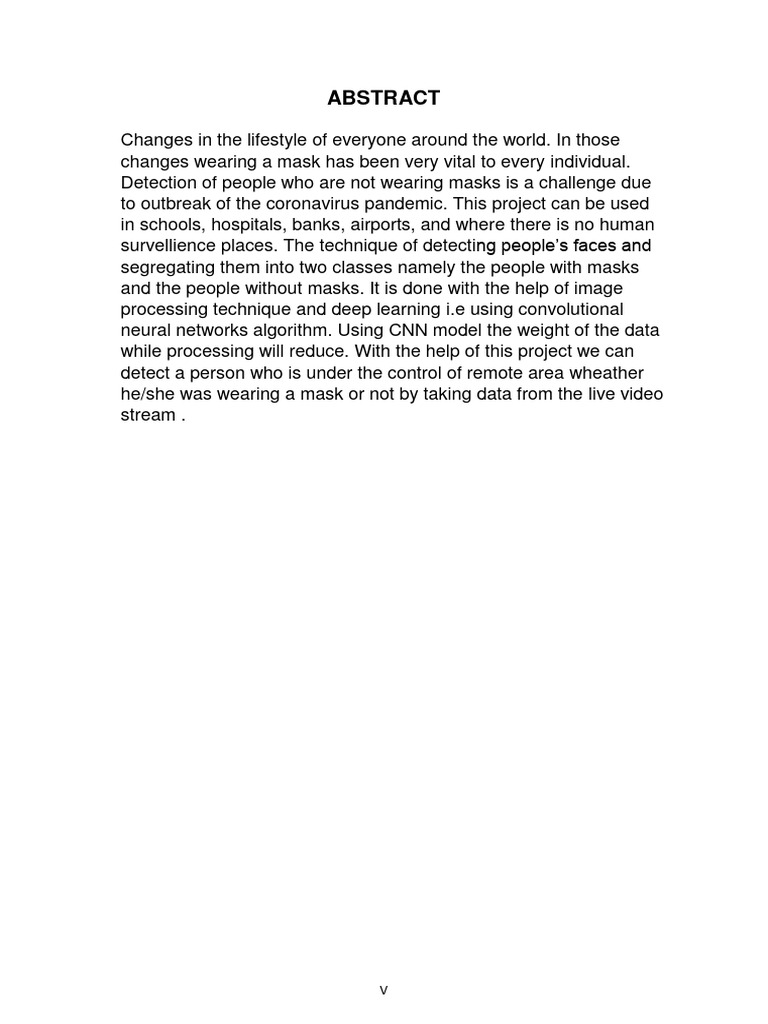 Facemask Detection Using Convolutional Neural Networks Pdf