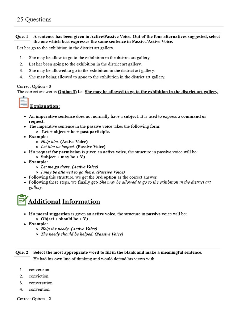 25 Questions: Explanation | PDF | Verb | Linguistic Morphology