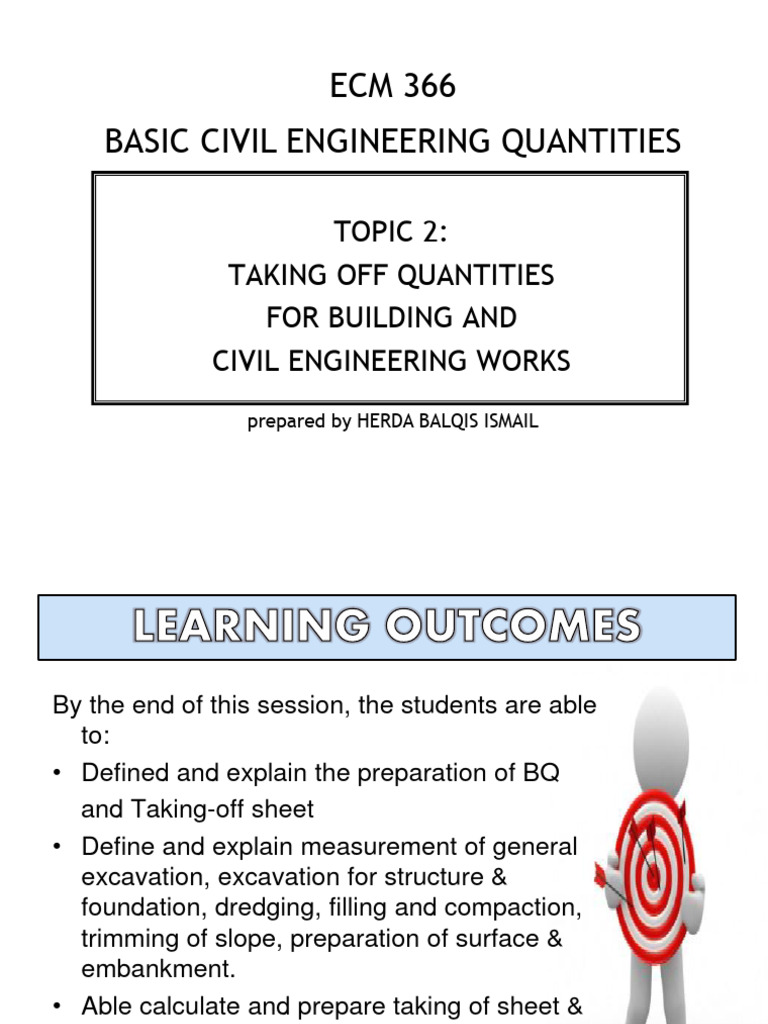 ECM 366 Basic Civil Engineering Quantities | PDF | Earth Sciences | Civil Engineering