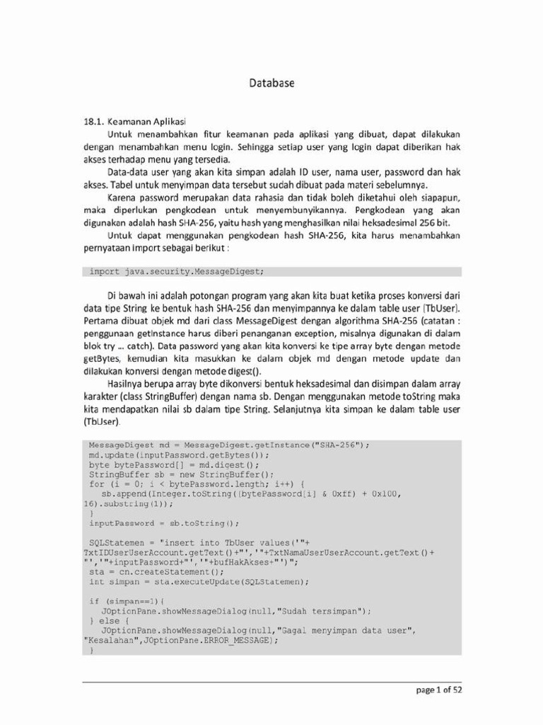 Modul 18 Database (Lanjutan) . | PDF