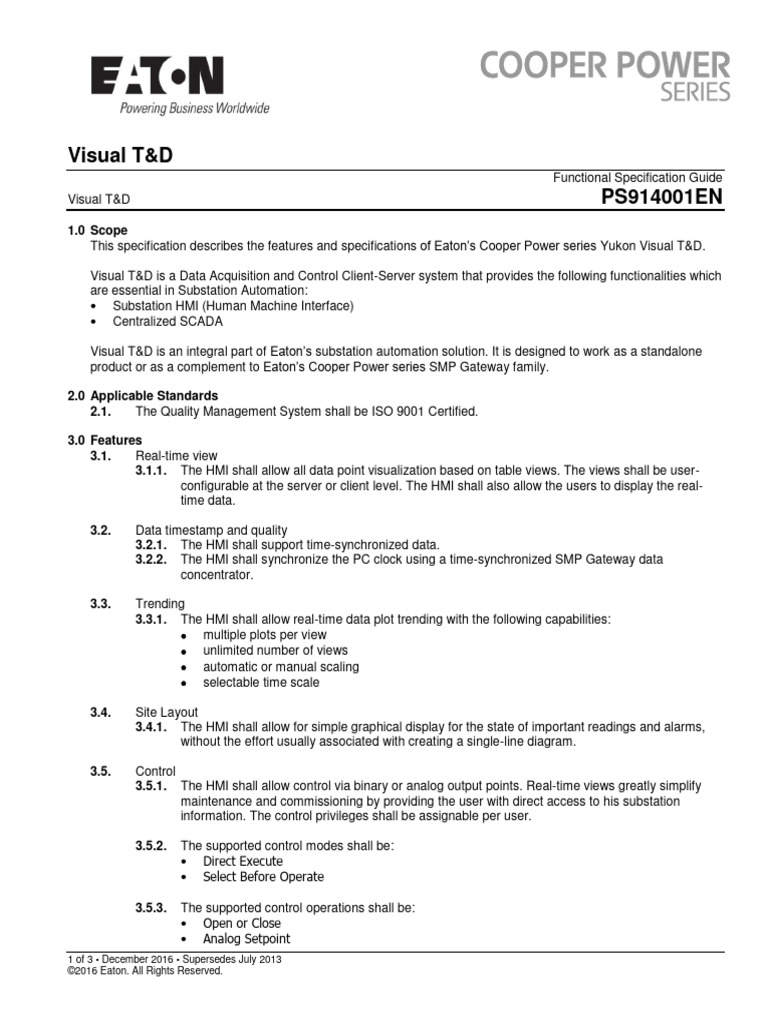Yukon Visual TD Functional Specification Guide Ps914001en | PDF | Computers