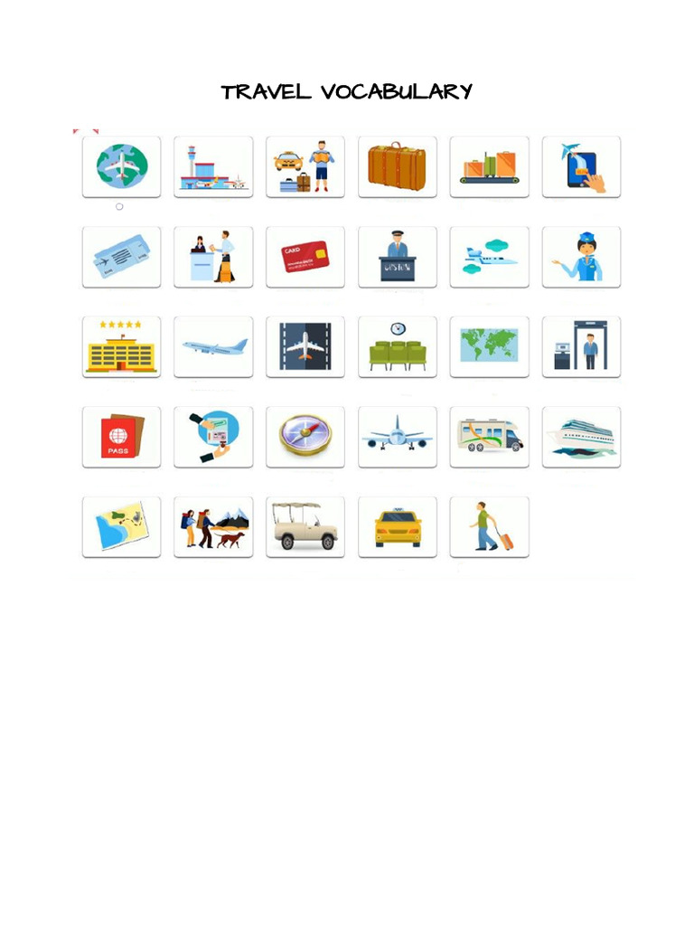 Travel Vocabulary | PDF