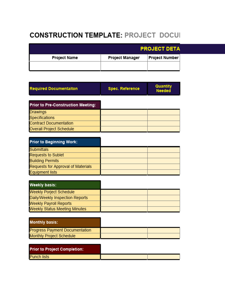 Construction Project Documentation Guide | PDF | Art