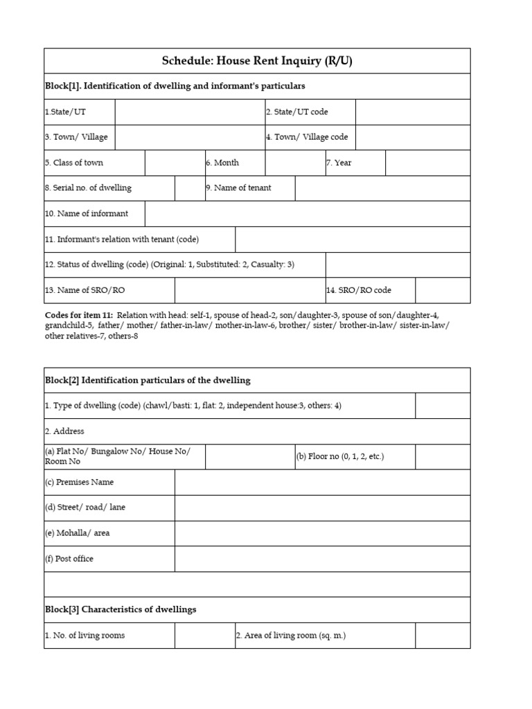 House Rent Schedule | PDF