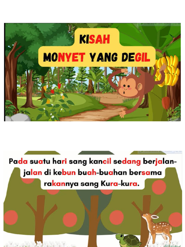 Kisah Monyet Yang Degil | PDF
