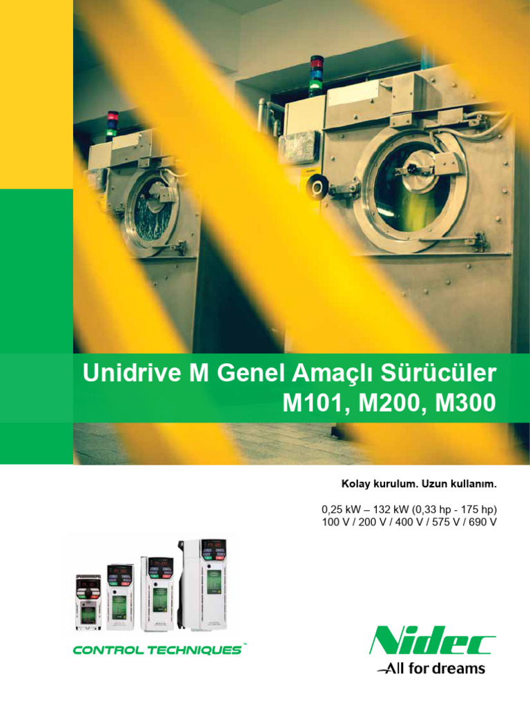 Unidrive m101 m200 m300 General Purpose Brochure TR | PDF