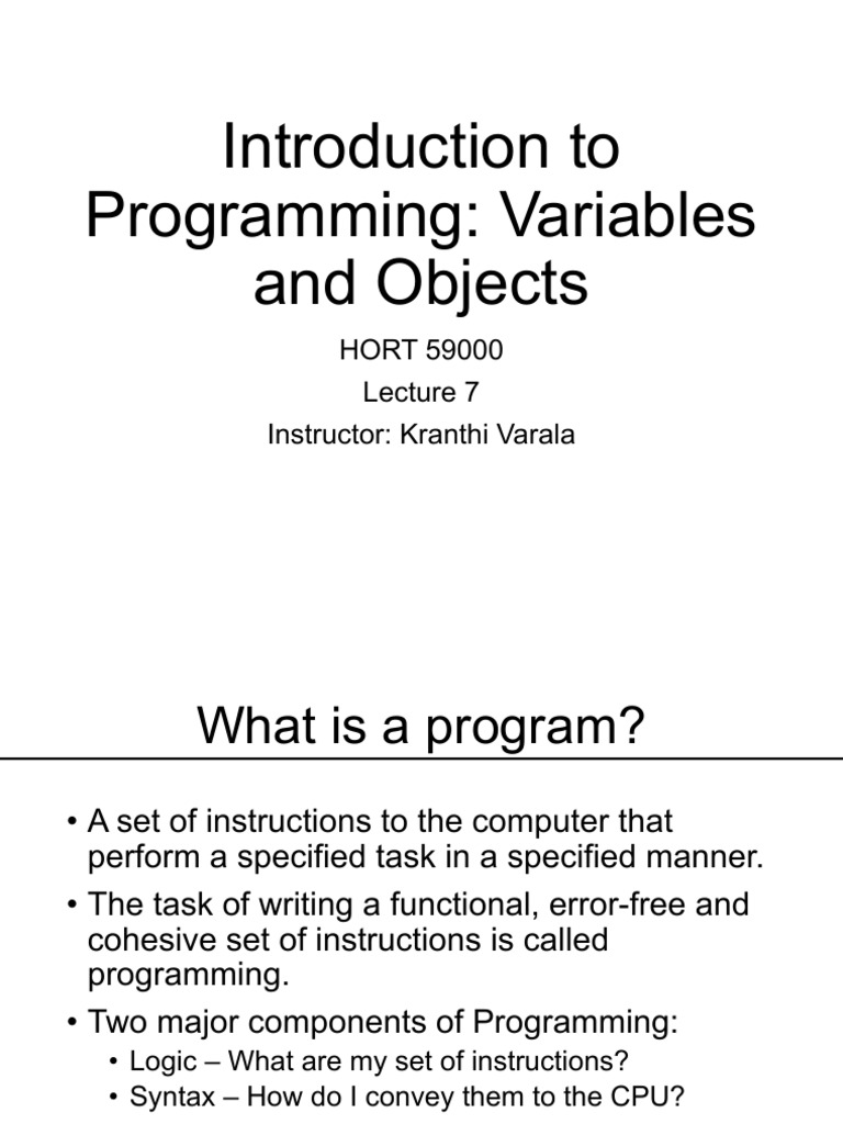 Lecture 7 | PDF
