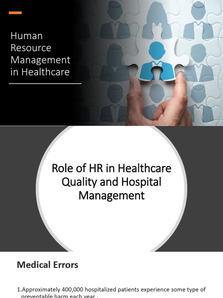 Human Resource Management in Healthcare - Handouts | PDF