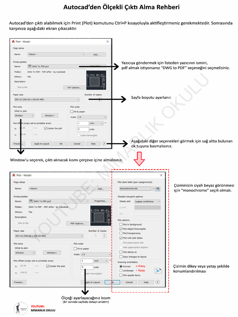 Ölçekli Çıktı Alma Rehberi | PDF