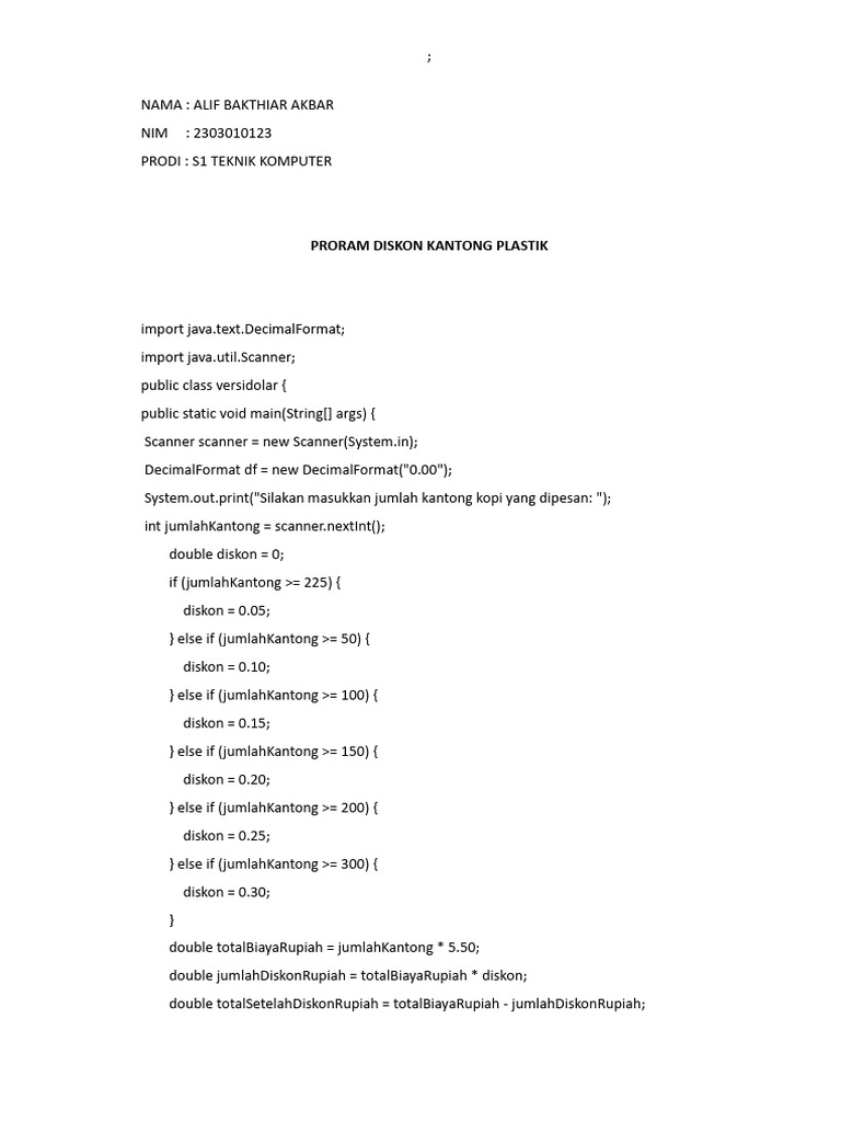 Program Uts PDF | PDF