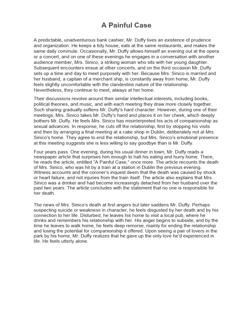 A Painful Case | PDF