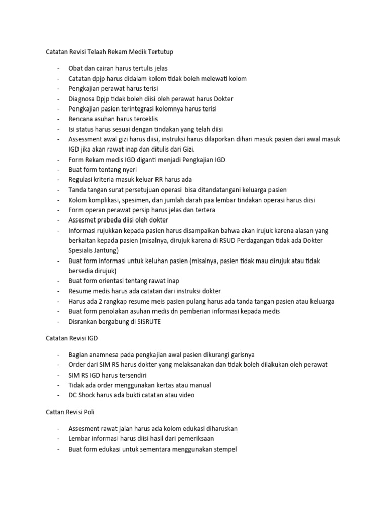 Catatan Revisi Akreditasi Tim Ibu Resmi | PDF | Pengelolaan Keuangan ...