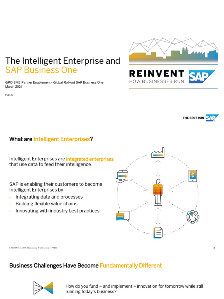 Intelligent Enterprise and SAP Business One | PDF | Cloud Computing | Business Process