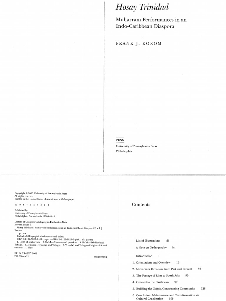 Introduction Hosay Trinidad | PDF