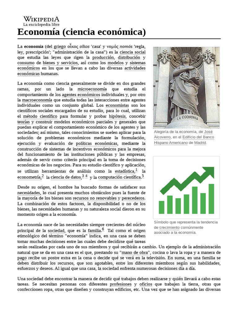 Economía_(ciencia_económica) | PDF | Ciencias económicas | Sector privado