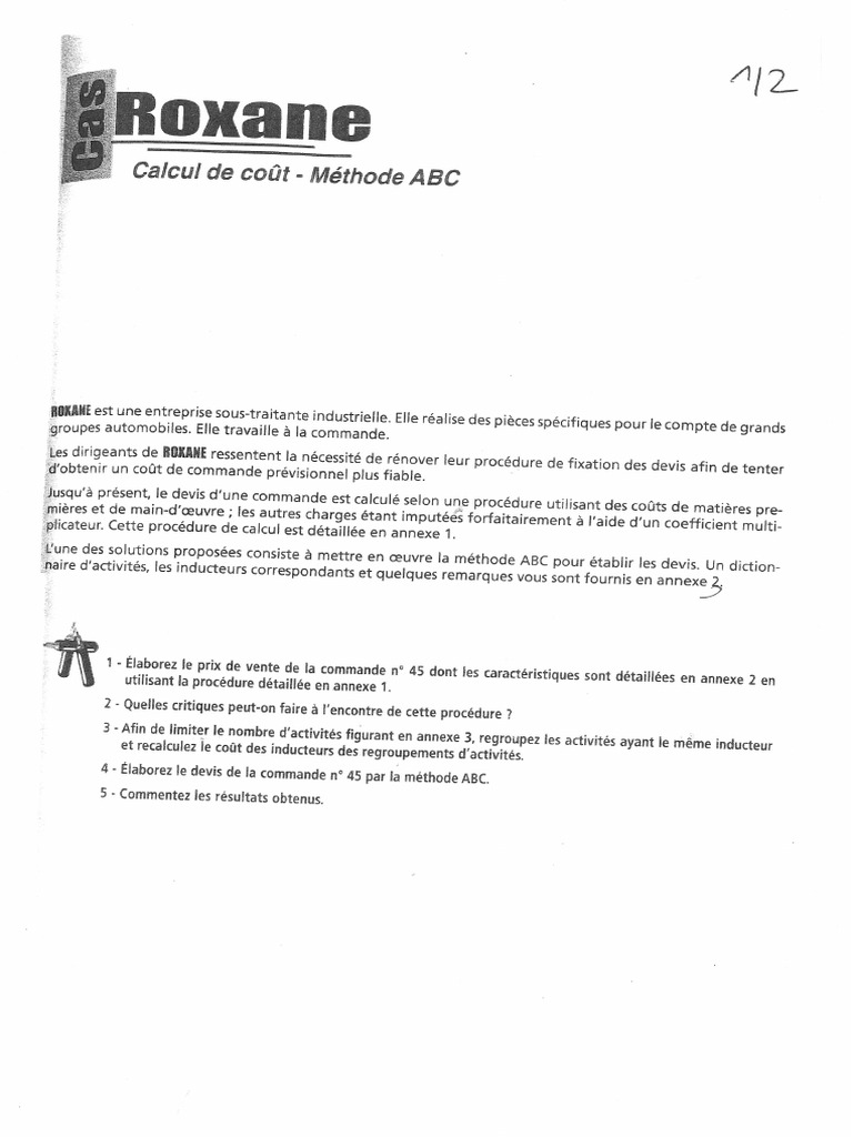 Ch7 Cas Roxane | PDF