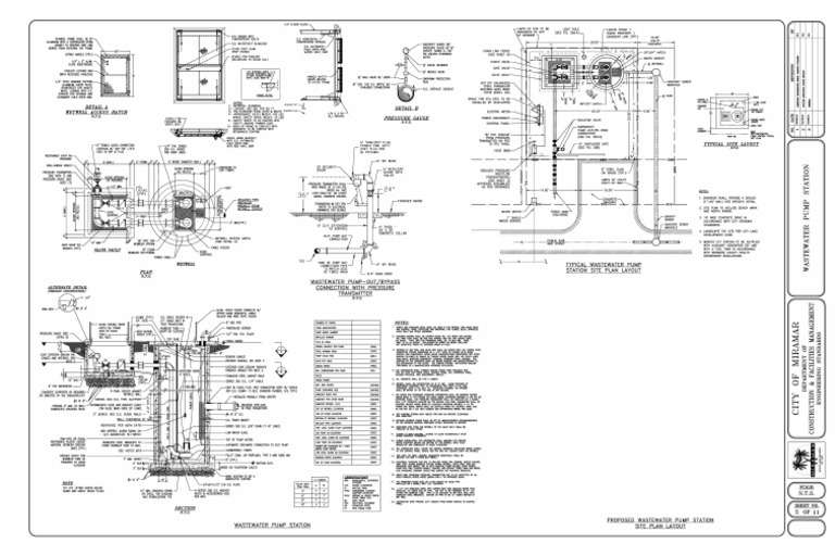 Typical Waste Water Pump Station Layout | PDF