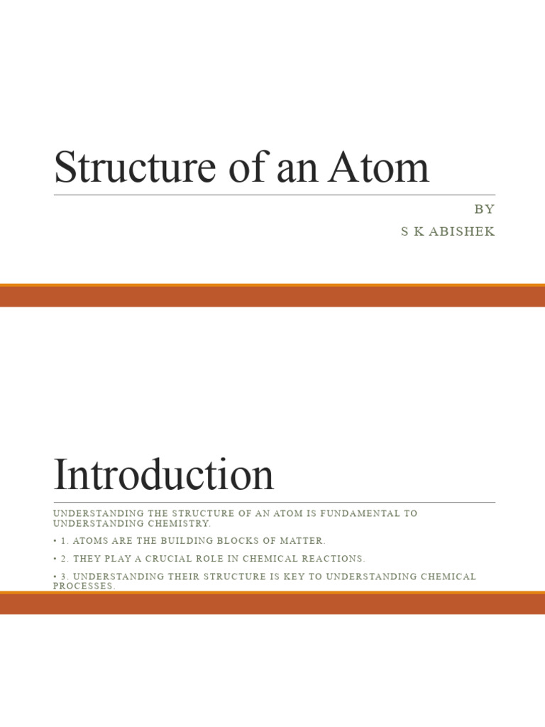 Structure of an Atom | PDF | Atomic Nucleus | Atomic