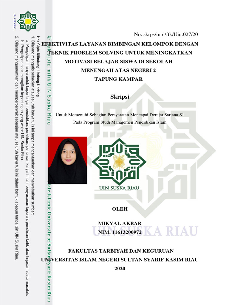 Meningkatkan Motivasi Belajar Siswa Melalui Layanan Bimbingan Kelompok ...