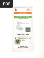 Ashish Aadhar Card | PDF