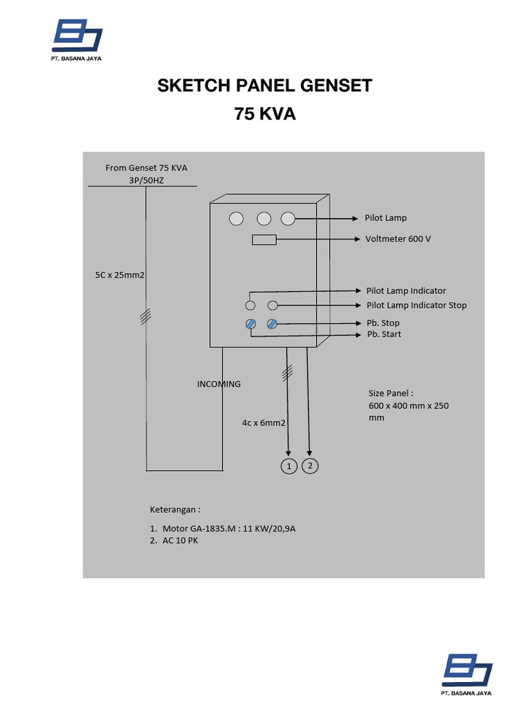 Genset Panel Single Line Diagrams | PDF | Electric Power | Energy ...
