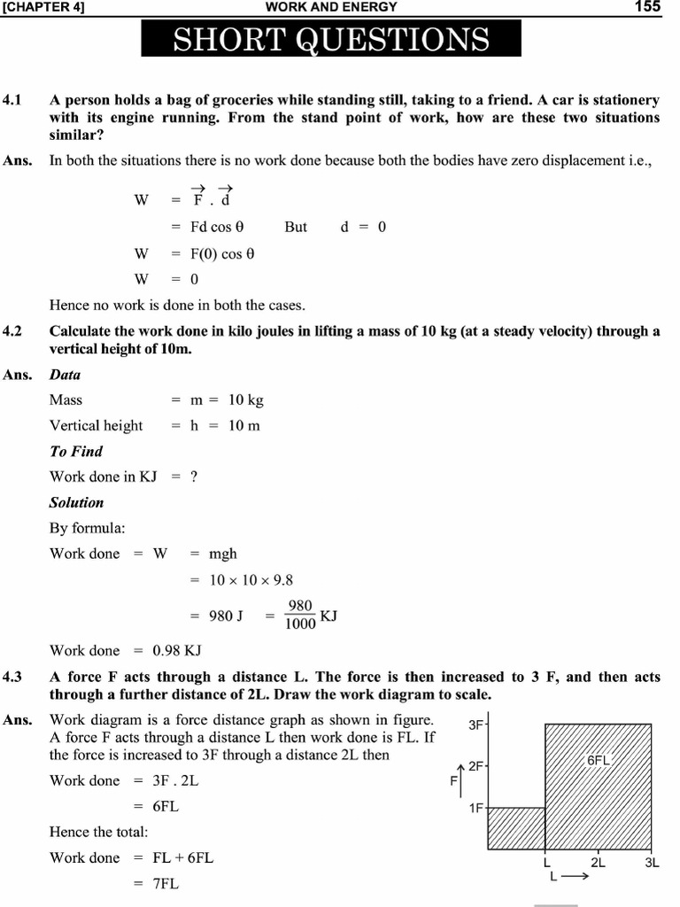 Chapter 4 Physics 11th Short | PDF