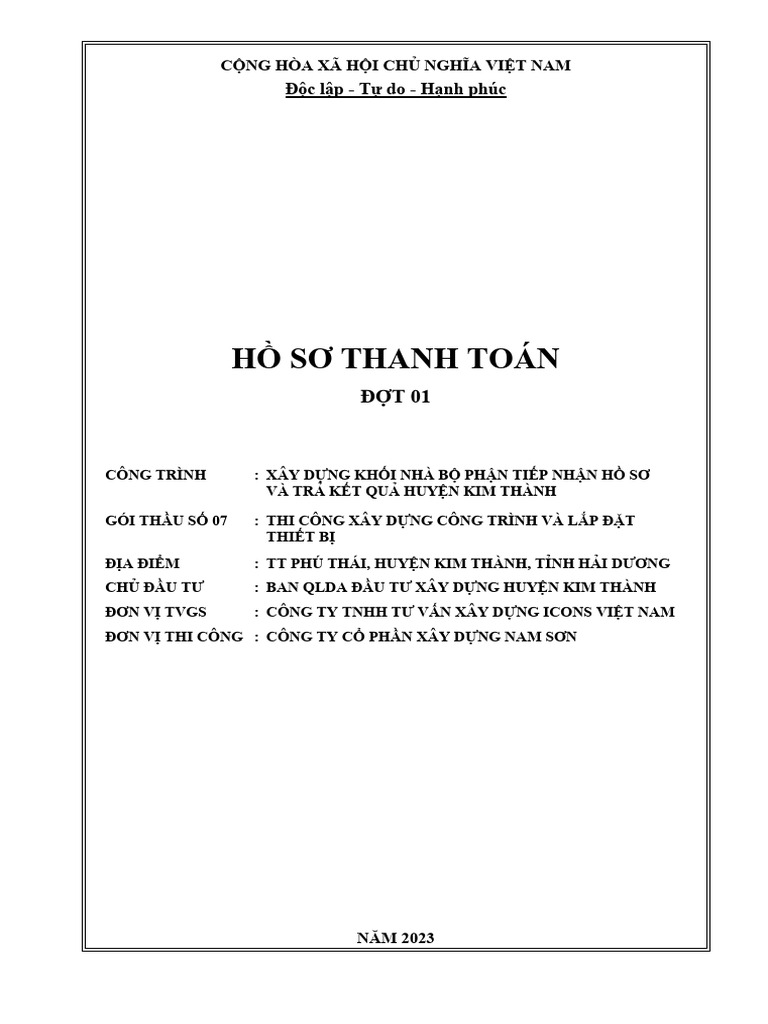 NT Thanh Toán Đ T 1 - CT M T C A (T M Tính) | PDF