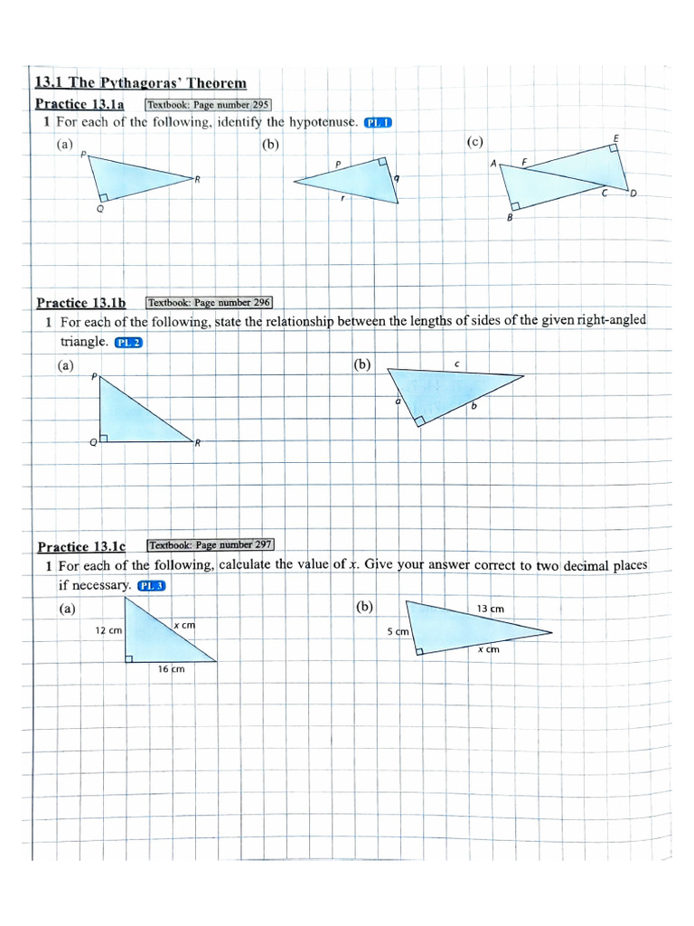 Chap 13 - Pythagoras' Theorem | PDF | Triangle | Geometry
