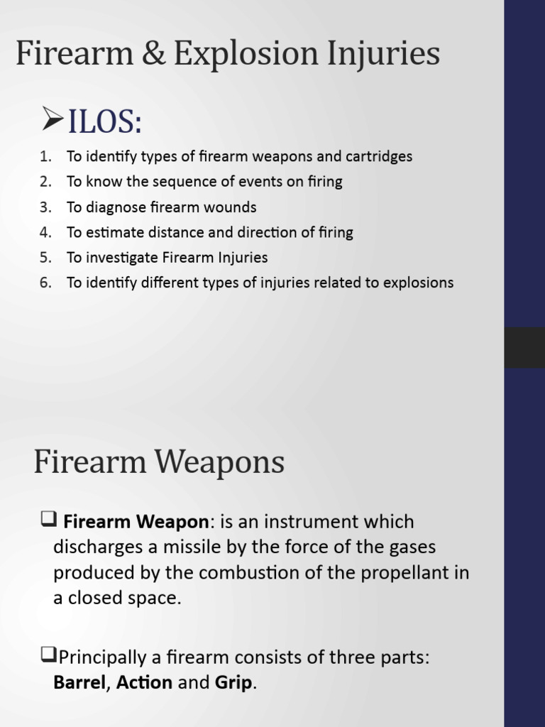 Understanding Firearm Injuries | PDF | Firearms | Gun Barrel