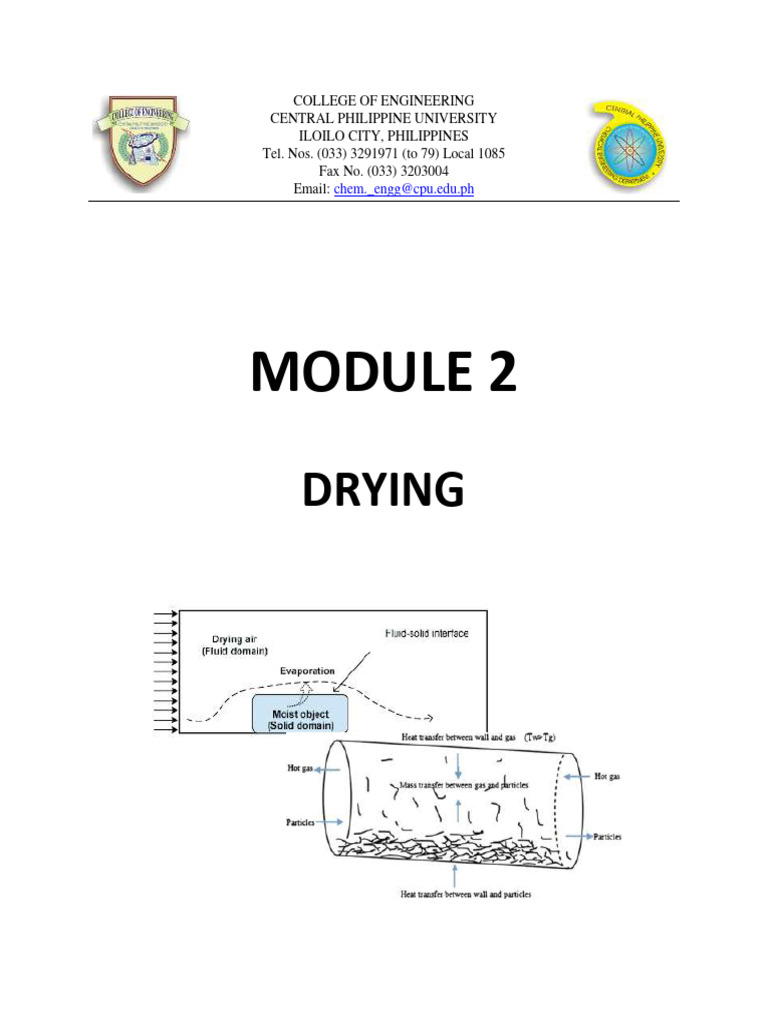 Module 2 Drying Part 1 | PDF
