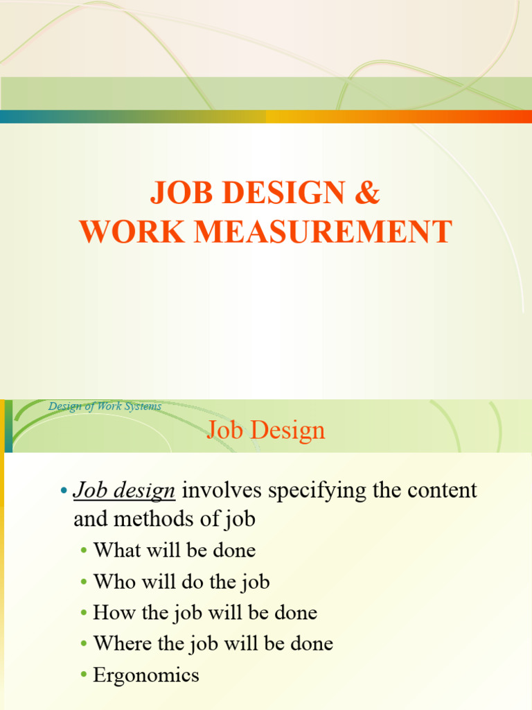 Bab 9 - Work Measurement | PDF | Organizational Behavior | Business