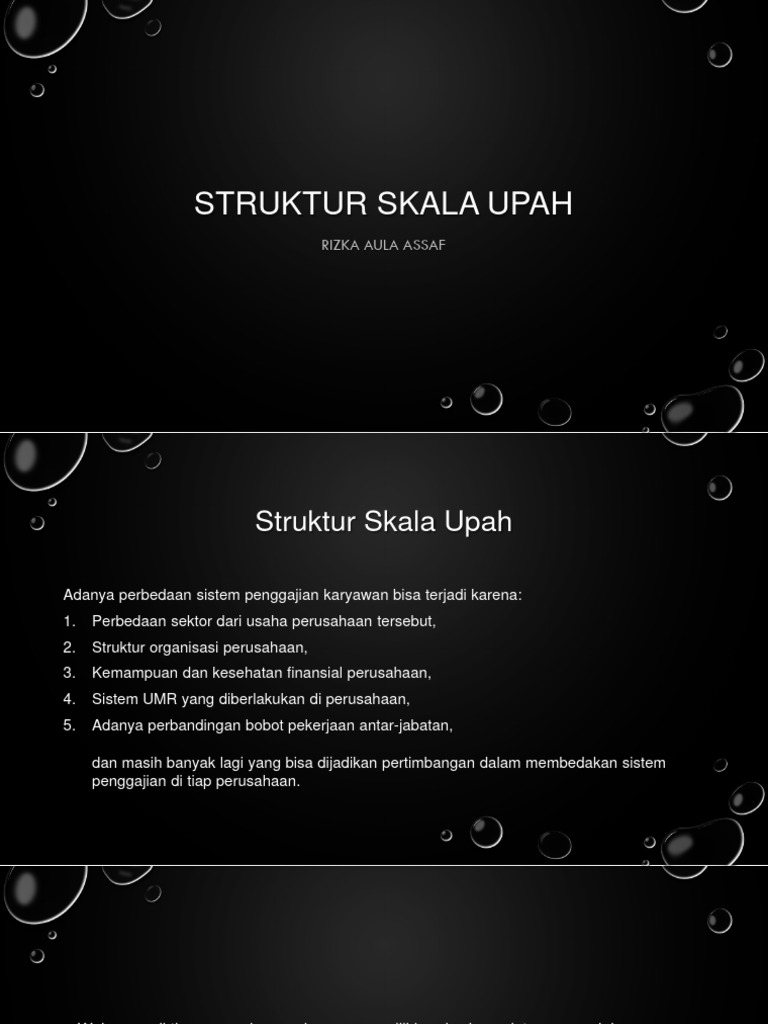 Contoh Struktur Skala Upah Perusahaan | PDF