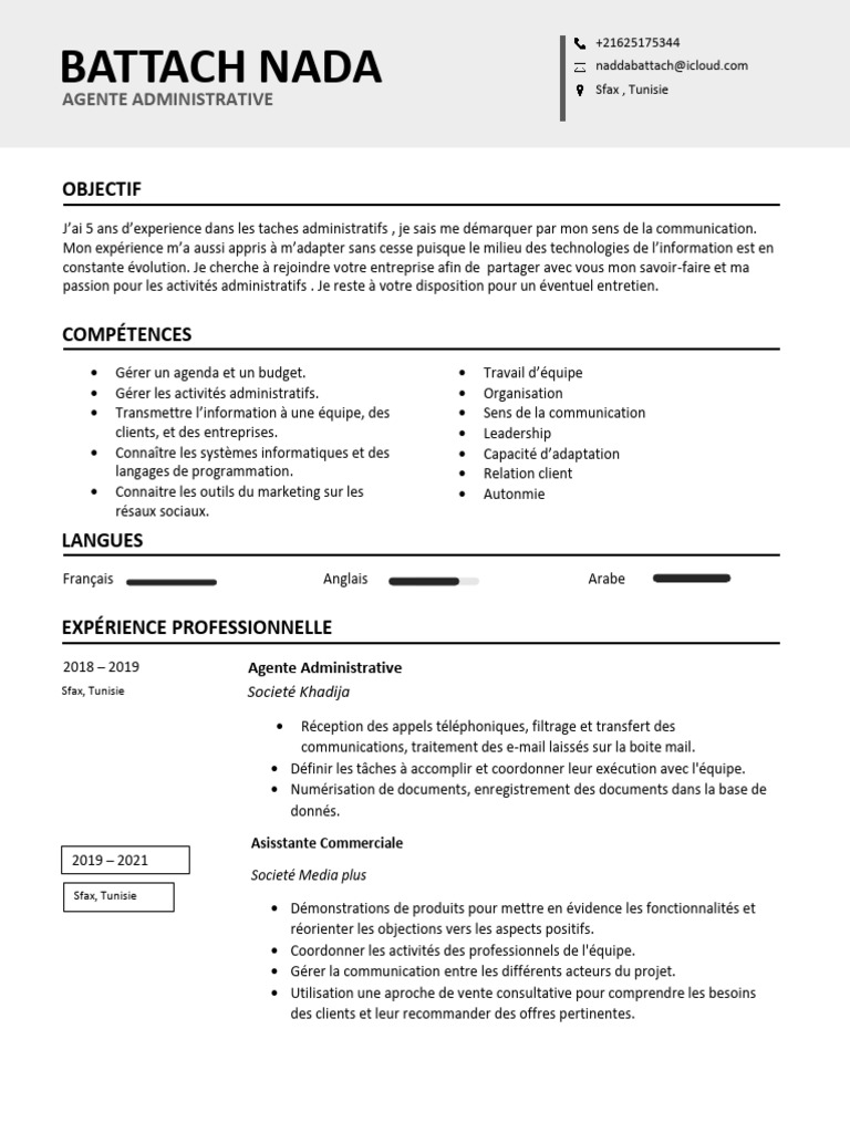 124 Modele CV Canadien | PDF