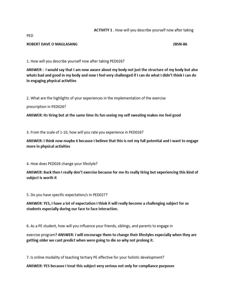 Activity 1 Ped | PDF